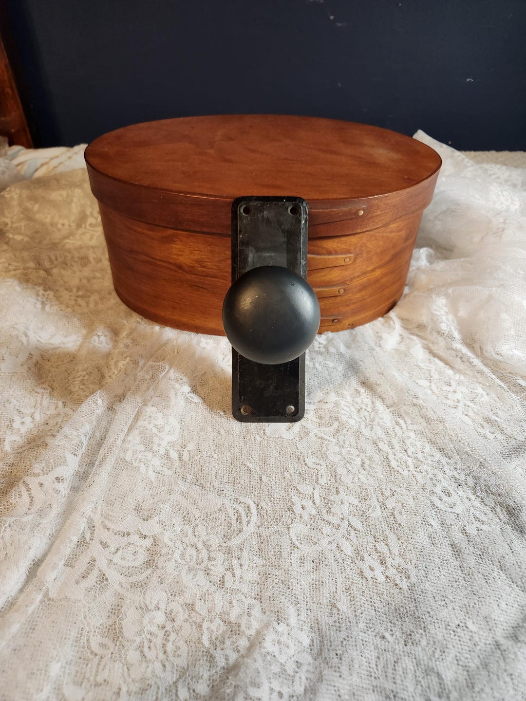 Upcycled Vintage Antique Door Knob & Back Plate/escutcheon _curtain Tie ...