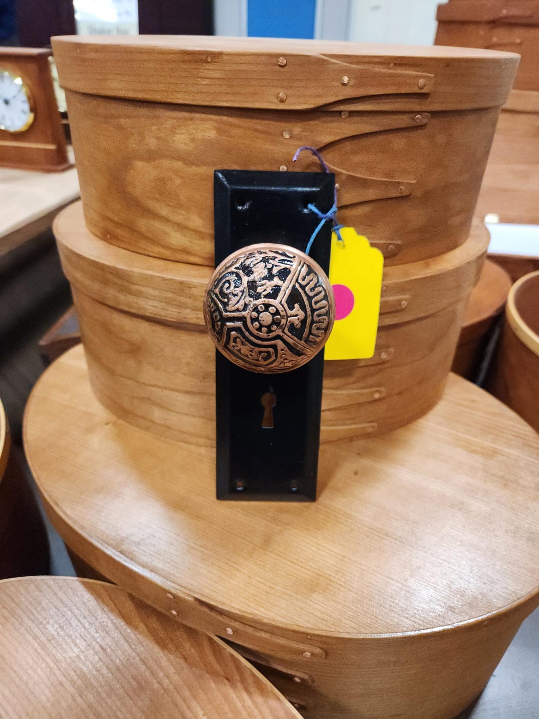 Upcycled Vintage Antique Door Knob & Back Plate/escutcheon _curtain Tie ...