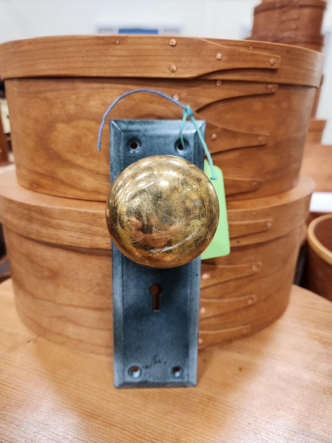 Upcycled Vintage Antique Door Knob & Back Plate/escutcheon _curtain Tie ...