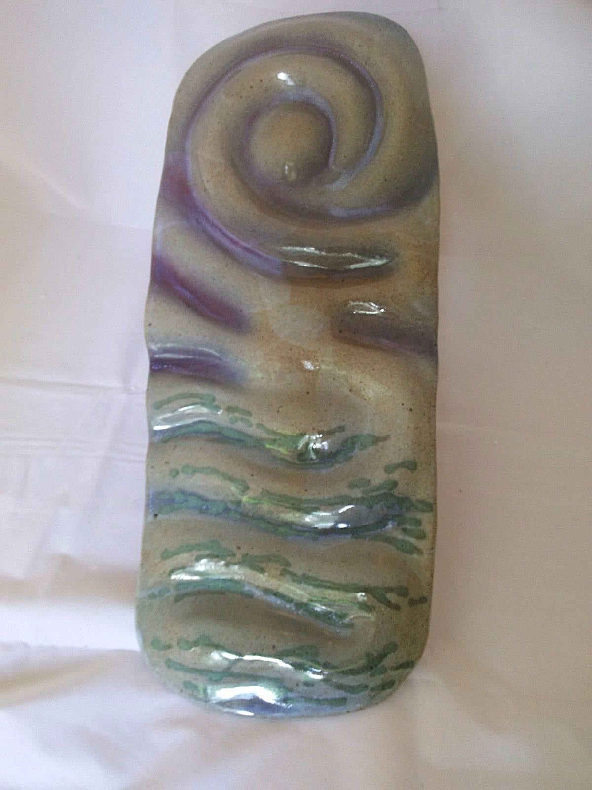 Unique Pottery 20"+ Wall Sculpture Signed Artist Terry T.L. Slonaker ...