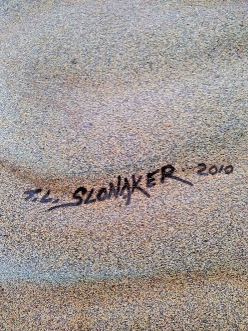 Unique Pottery 20"+ Wall Sculpture Signed Artist Terry T.L. Slonaker ...