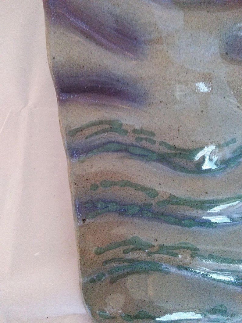 Unique Pottery 20"+ Wall Sculpture Signed Artist Terry T.L. Slonaker ...