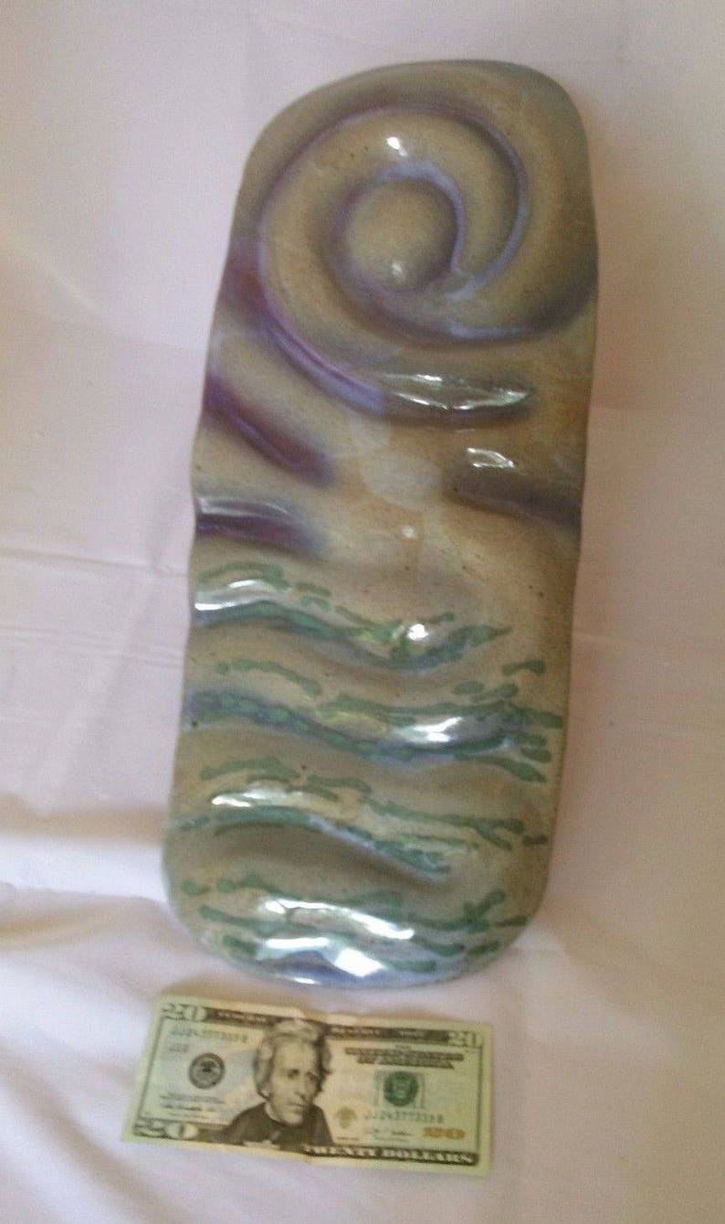 Unique Pottery 20"+ Wall Sculpture Signed Artist Terry T.L. Slonaker ...