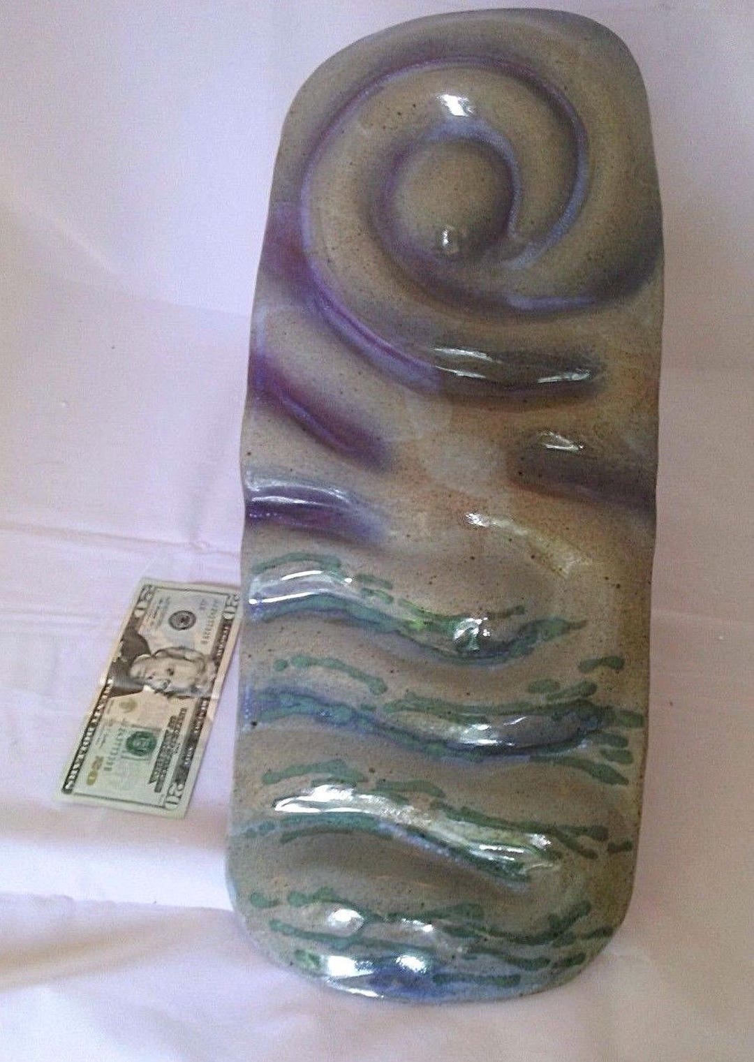 Unique Pottery 20"+ Wall Sculpture Signed Artist Terry T.L. Slonaker ...