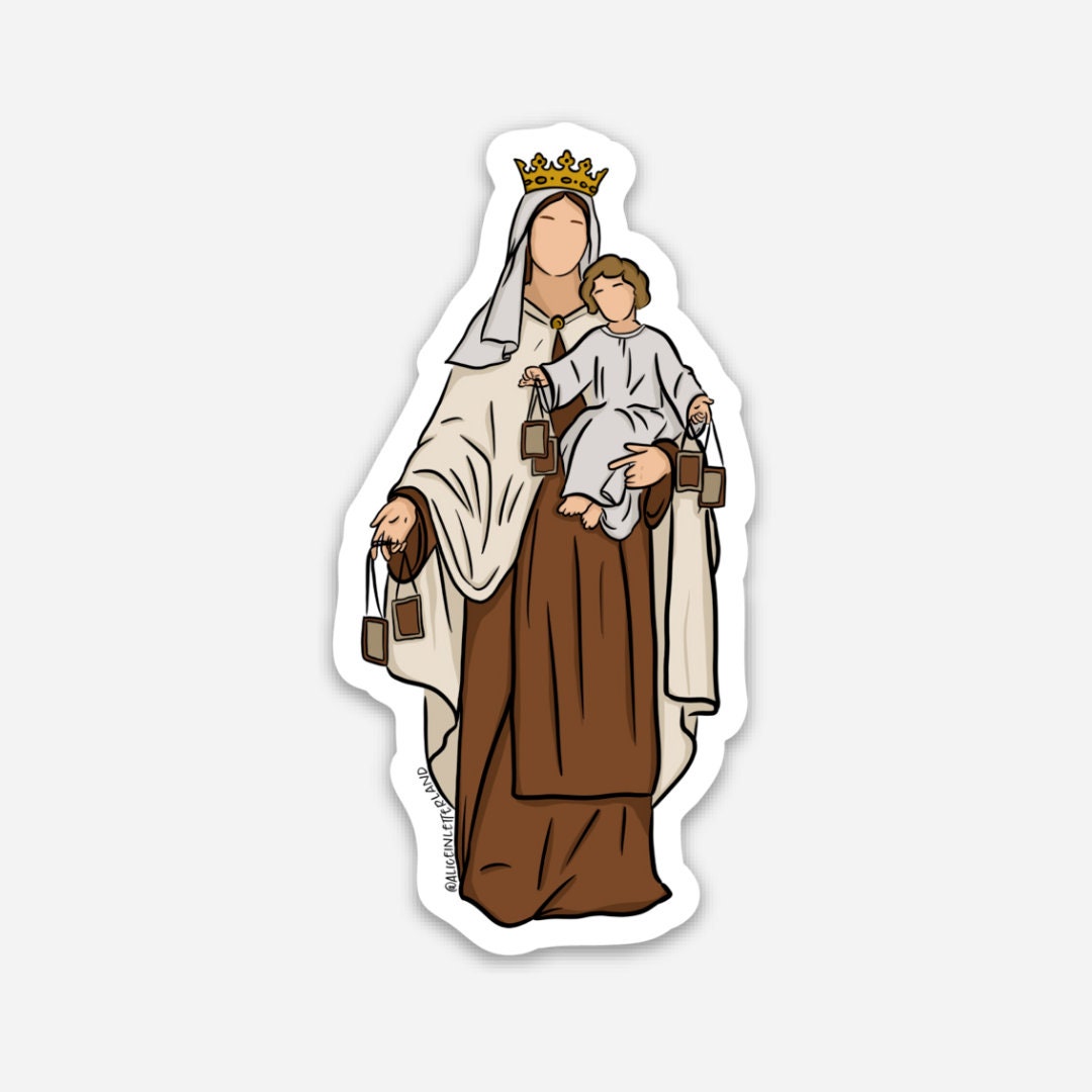 Our Lady of Mt. Carmel - Sticker/magnet - Etsy