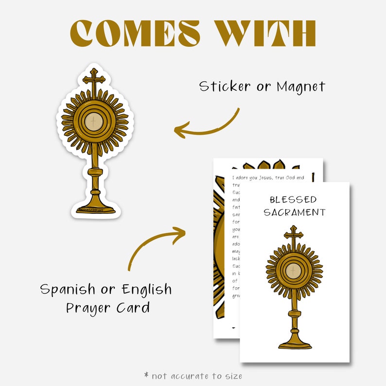 Blessed Sacrament - Sticker/magnet - Etsy