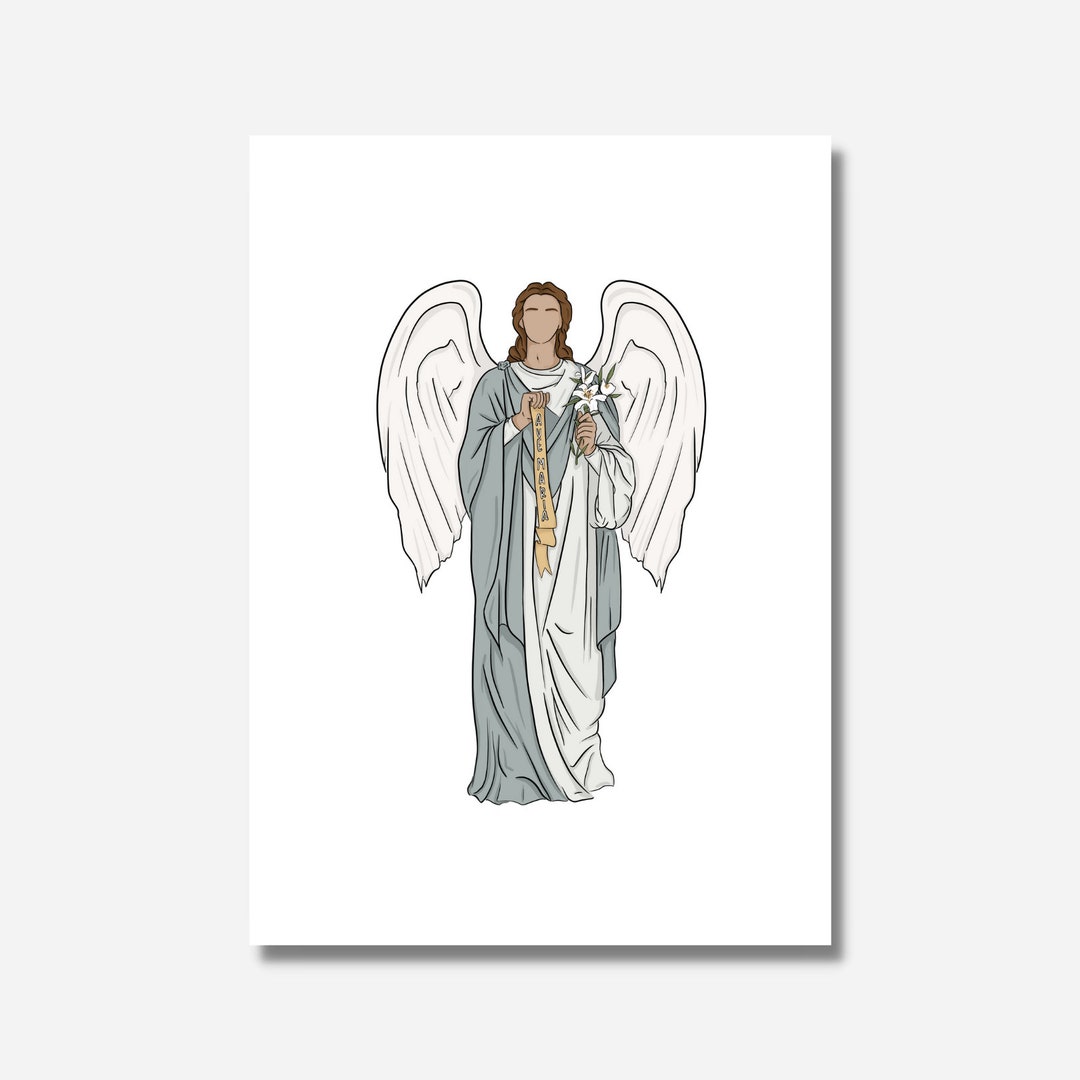 Saint Gabriel the Archangel - 5"x7" Print - Etsy