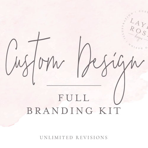 Full Branding Kit Business Branding Custom Logo Package | Etsy