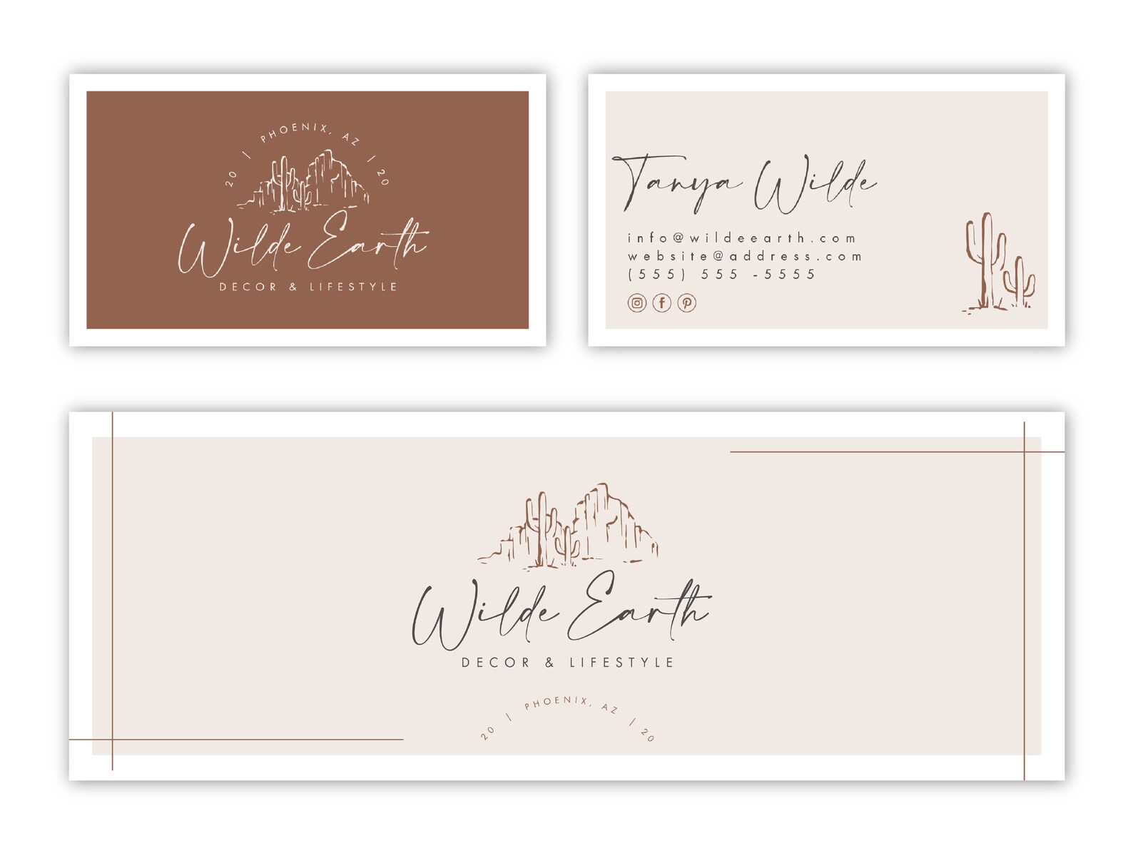 Ranch Logo Mountain Logo Desert Logo Farm Branding Cactus - Etsy