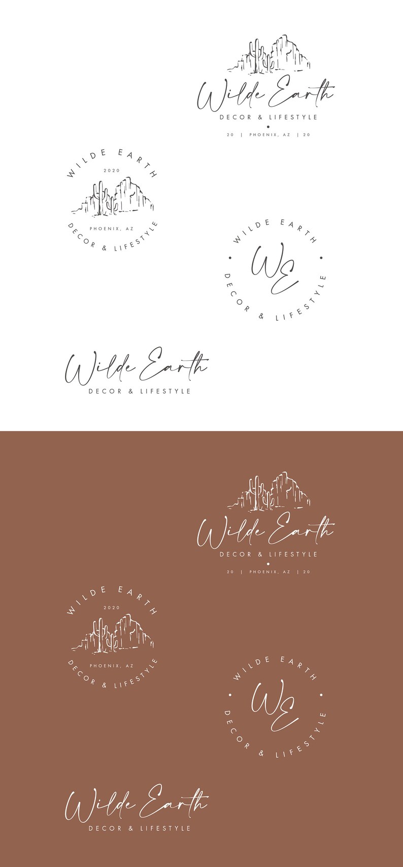 Ranch Logo Mountain Logo Desert Logo Farm Branding Cactus - Etsy