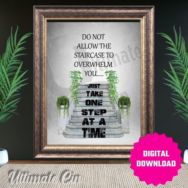 One Step at a Time Wall Art - Etsy