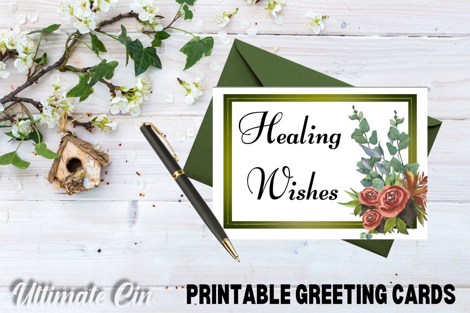 Get Well Printable Greeting Cards, Digital Download, Print at Home ...