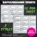 Generic, Printable Raffle Tickets, Promote, Door Prize, Enter to Win ...