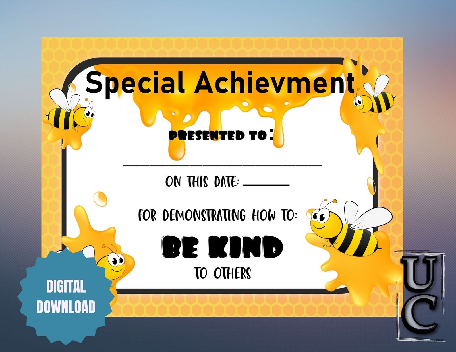 Be Kind to Others Award, Certificate, Teachers, Students, Sunday School ...