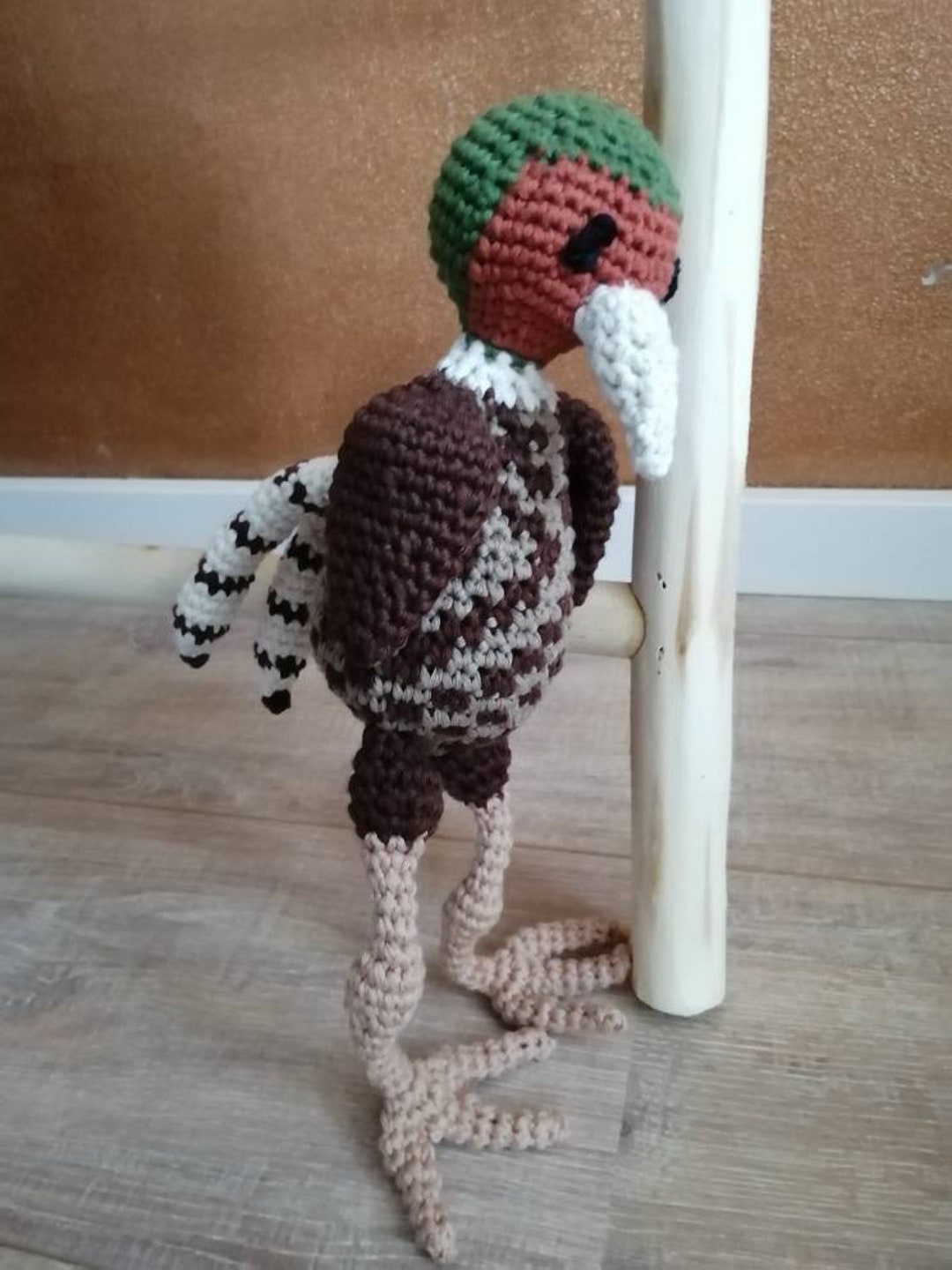 Crochet Bird, Crocheted Stuffed Animal, Crochet Pheasant, Pheasant ...