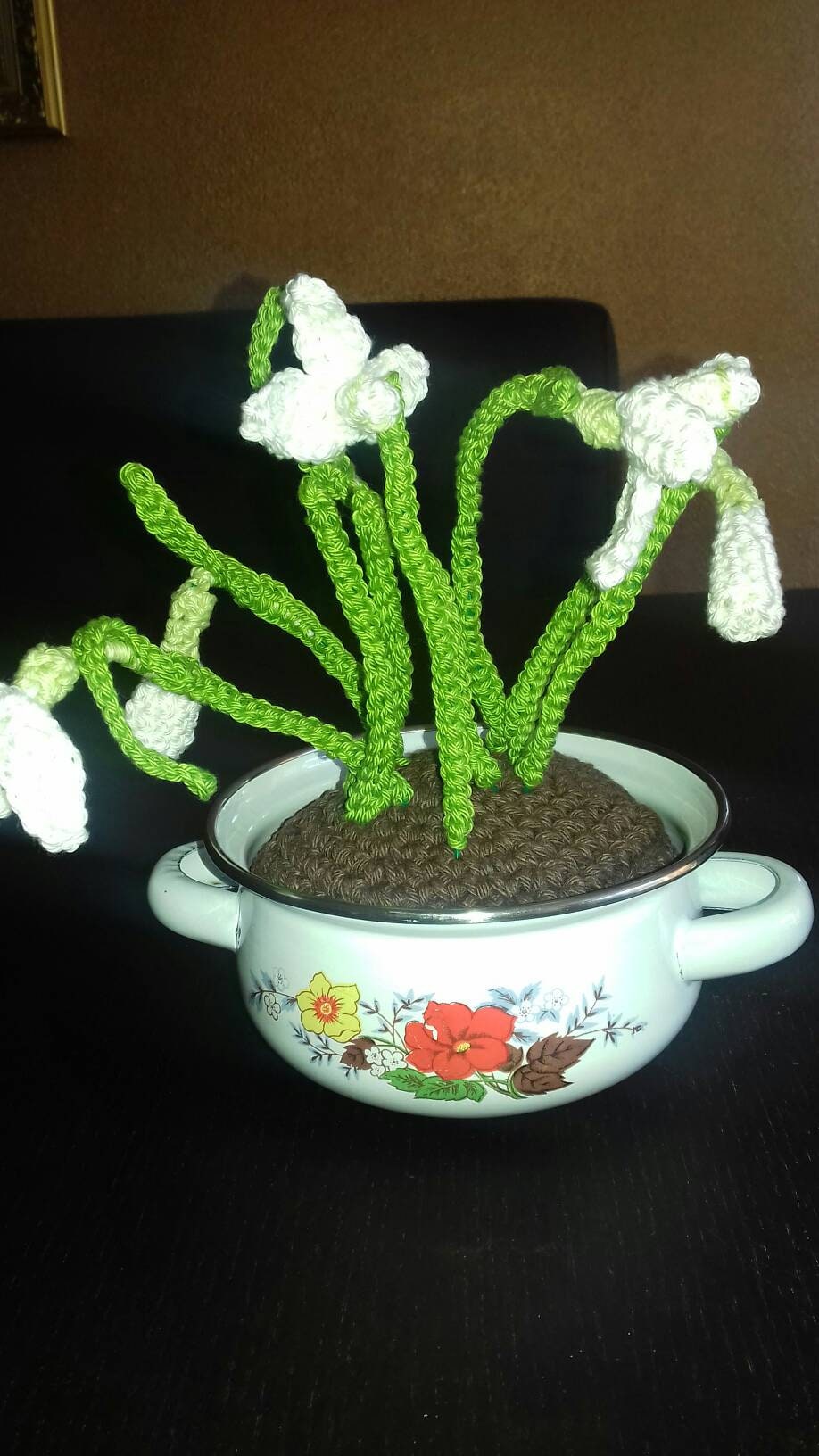 Crocheted Snowdrops Crocheted Plant Fake Plant Artificial - Etsy UK