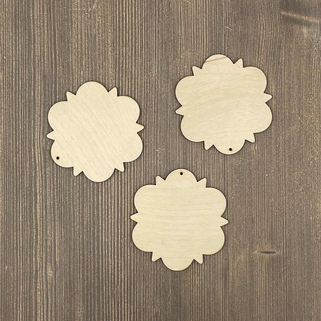 Mandala Shape Wood Cut Out Art Craft Supplies Hanging Garden - Etsy