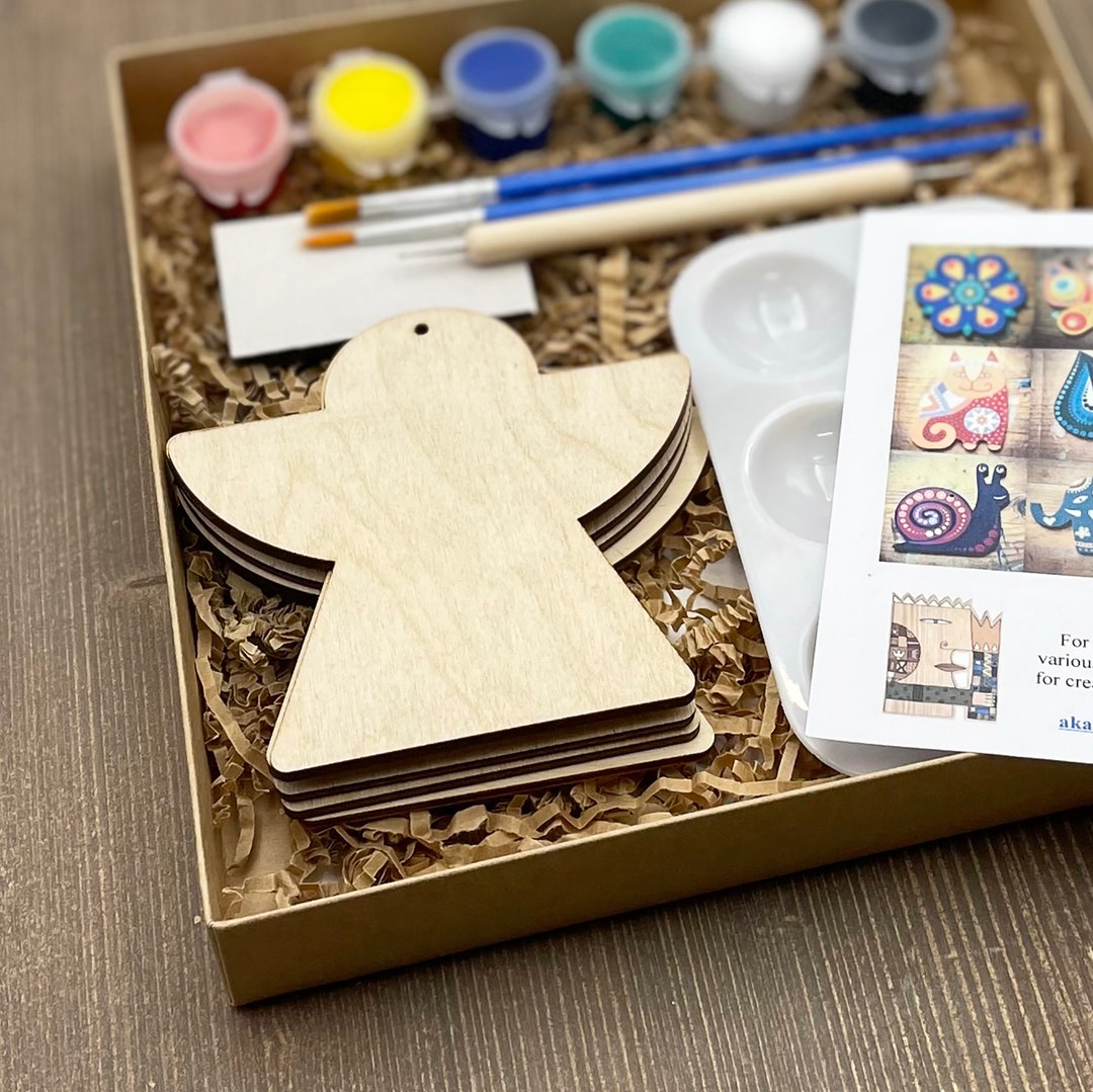 DIY Wood Angel Painting Kit: Christian Craft Set - Etsy