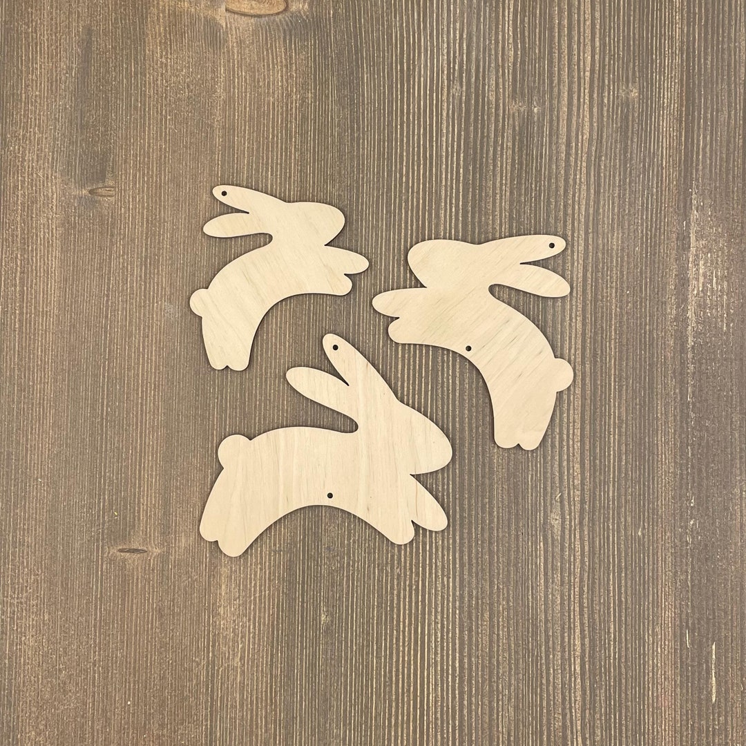 3 Different FUNNY BUNNIES Shapes, DIY Jumping Bunny Decoration, Laser ...