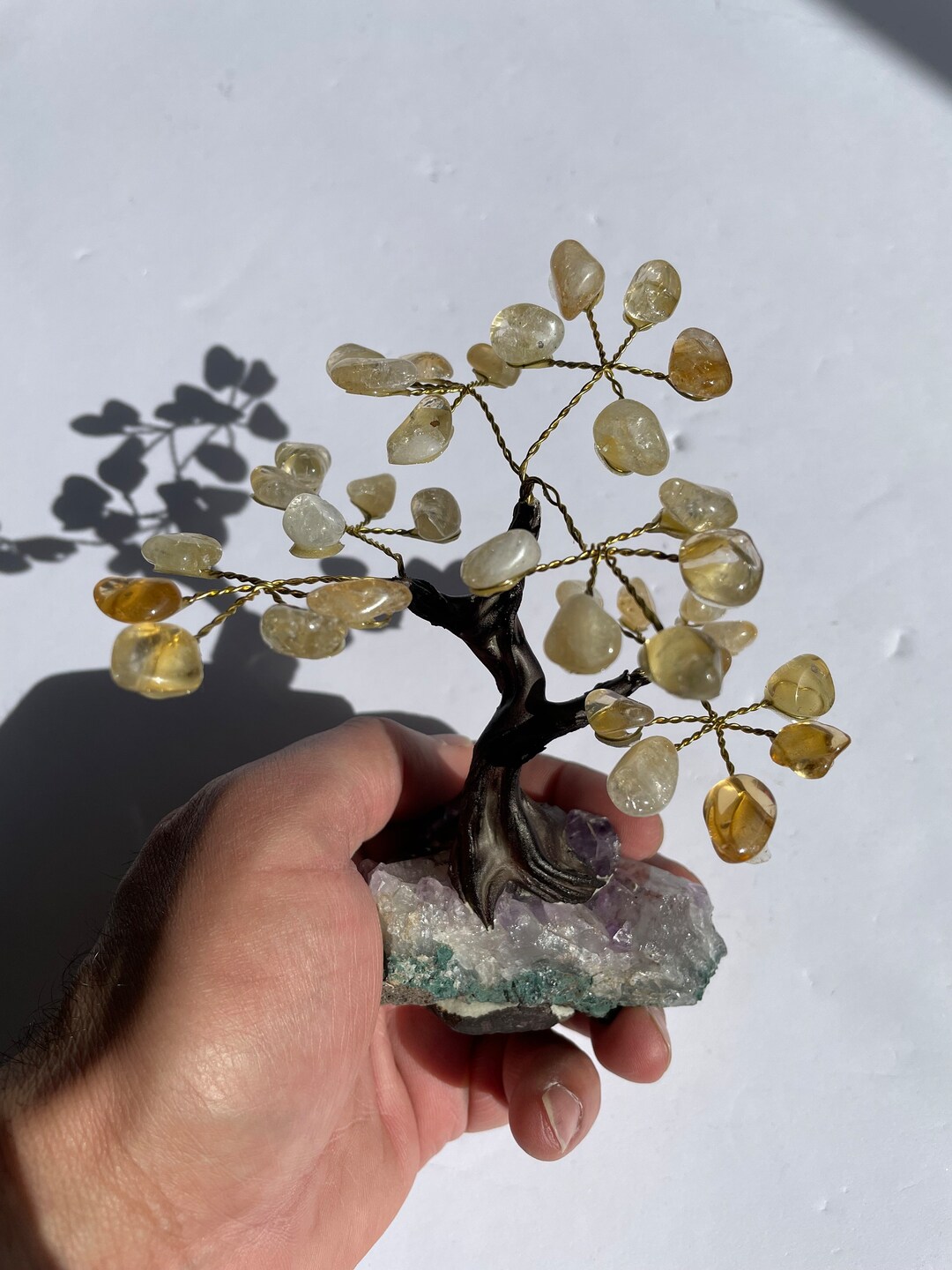 Citrine Gem Tree/crystal Tree (S) 7 Branches, 35 Crystals TR038 - Etsy