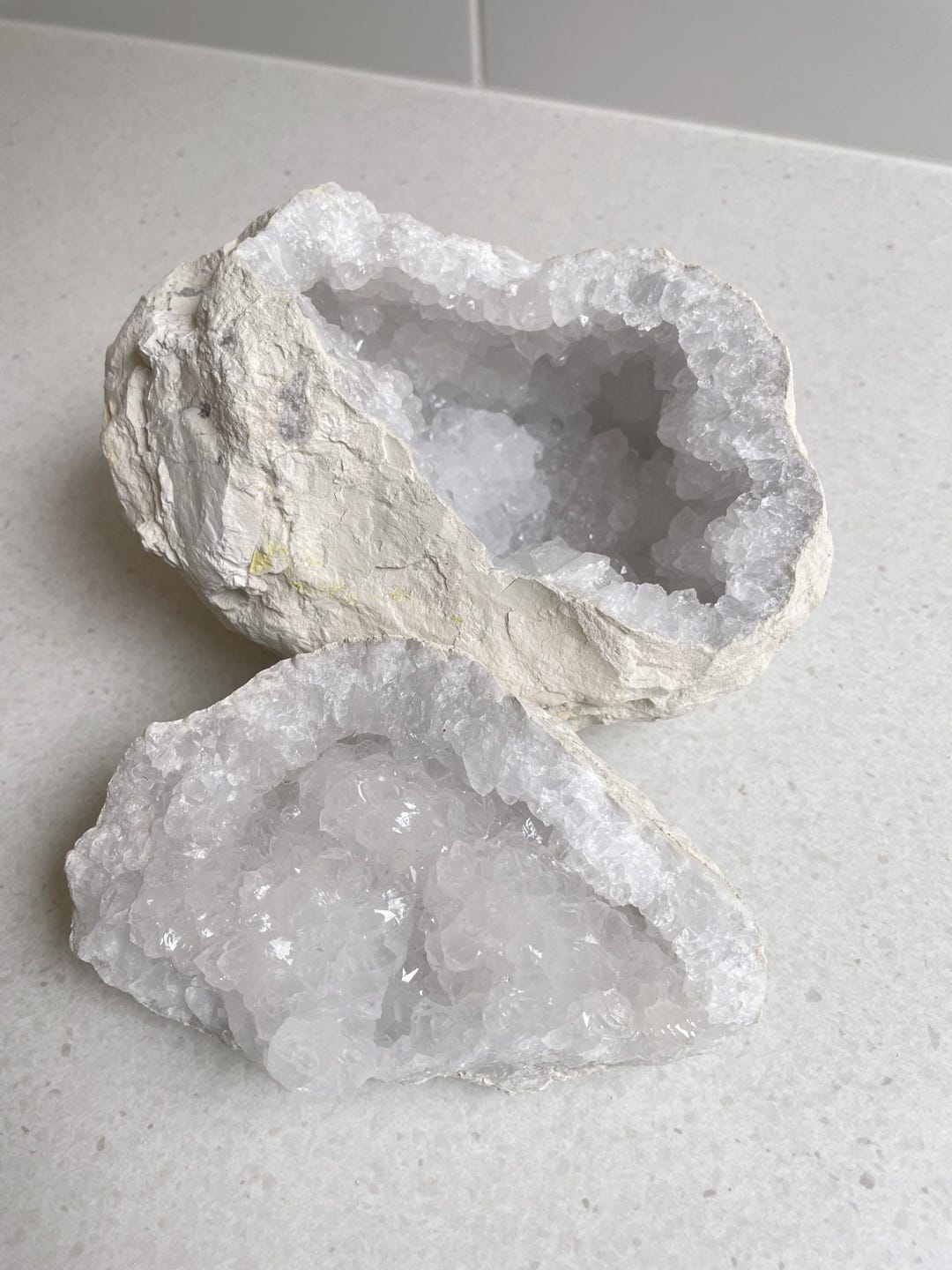 Moroccan Quartz Geode Large Pair Natural (180mm, 2.5-3kg) QG075 - Etsy