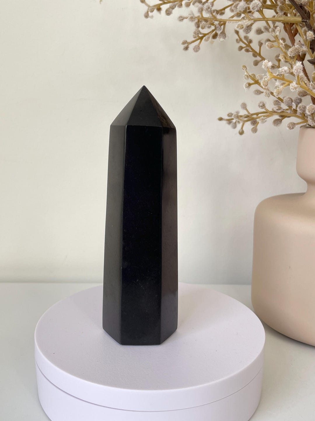 Large Black Tourmaline Tower Natural High-grade T028a - Etsy