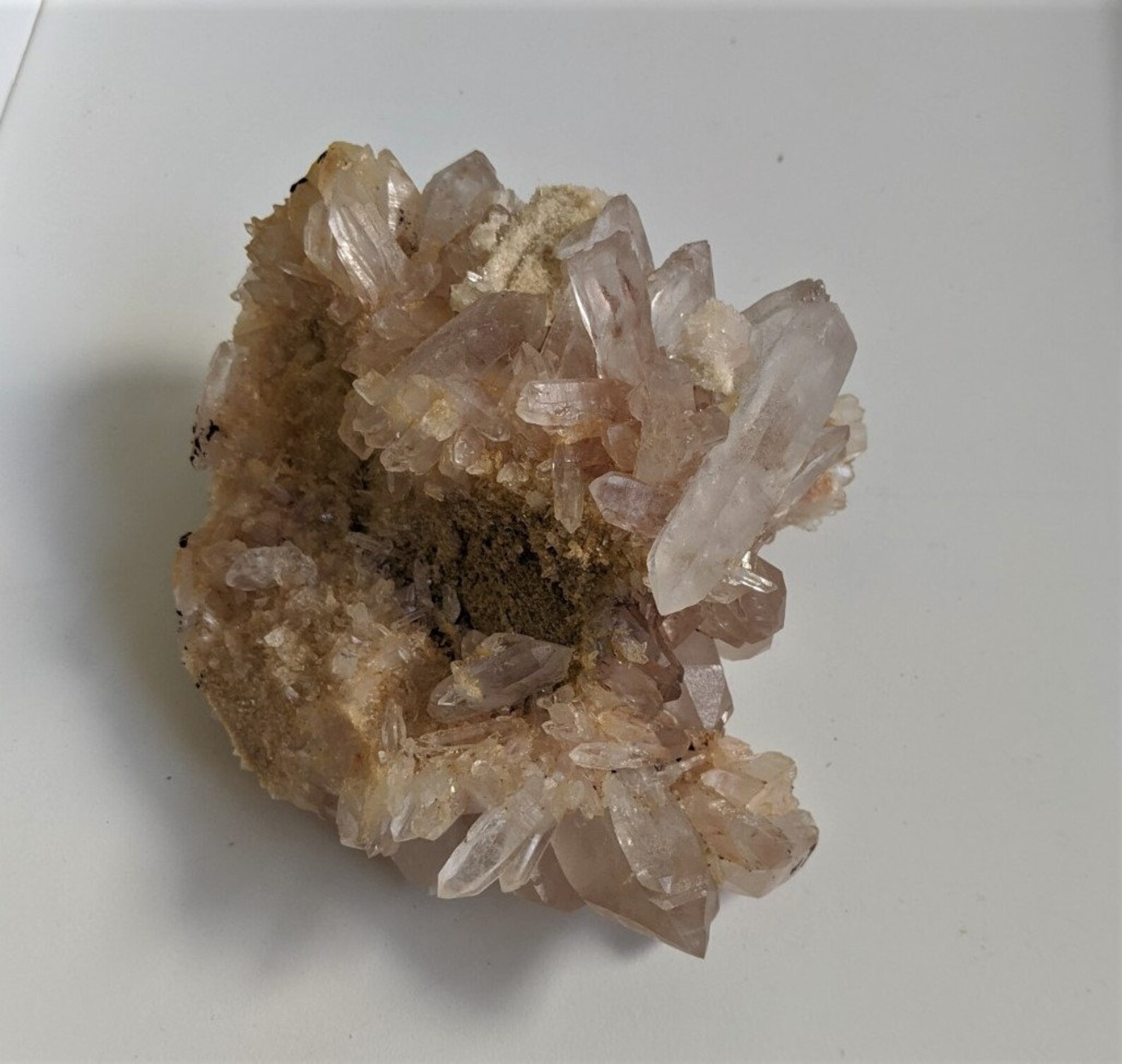 Pink Himalayan Quartz With Chlorite Inclusion Cluster Natural - Etsy