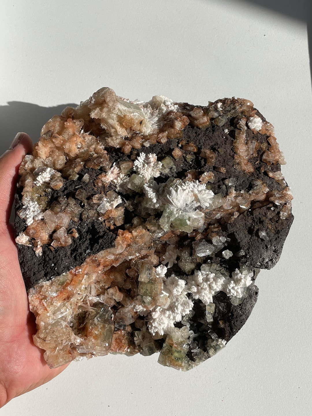 Green and Red Apophyllite Cluster Crystal AP352 - Etsy