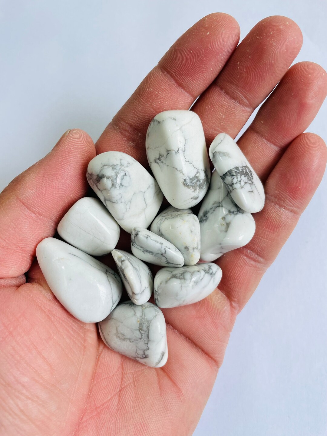 Howlite Tumbled Stones Natural TB044 X 1 - Etsy