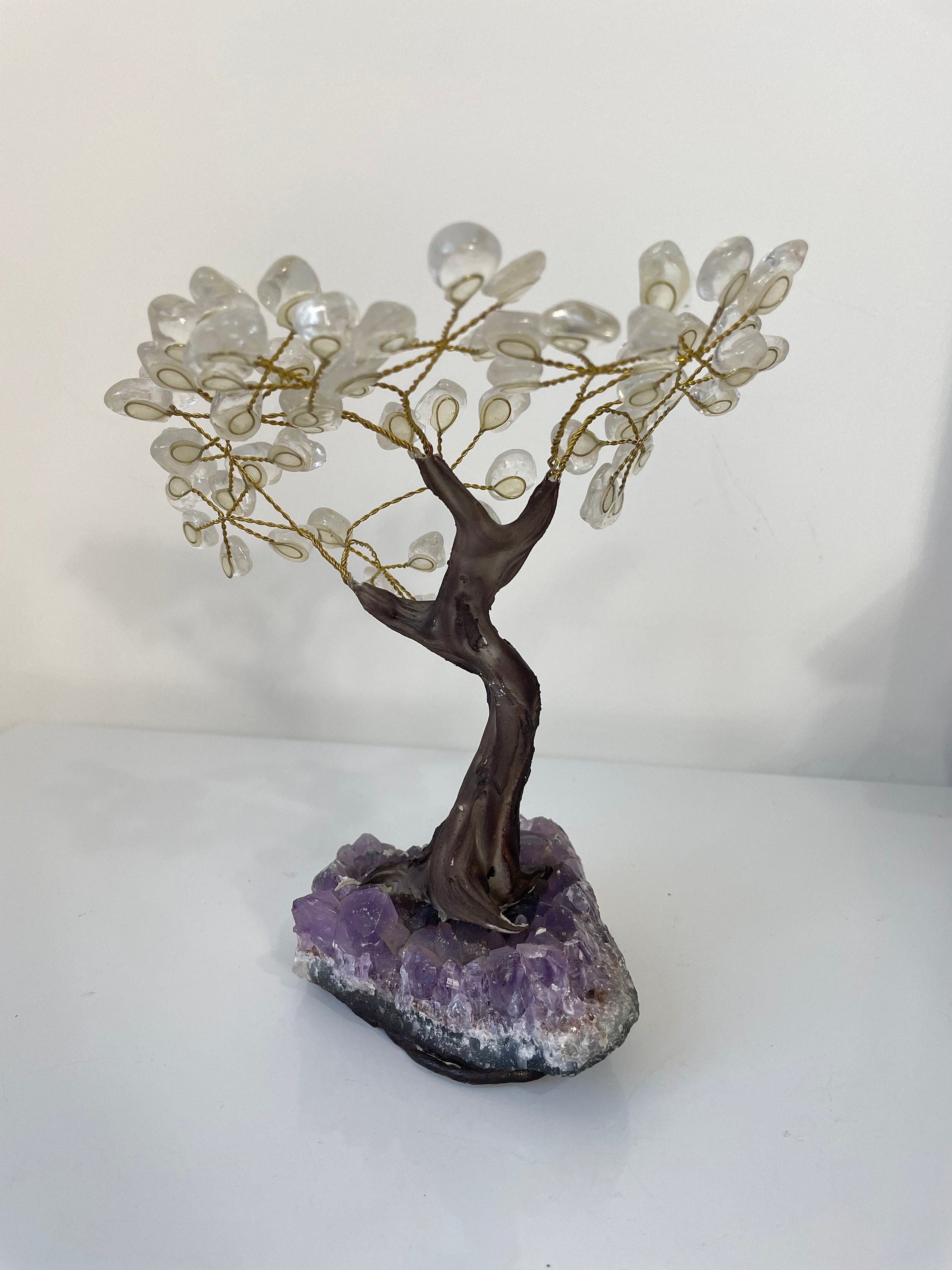 Quartz Gem Tree/crystal Tree (M) 12 Branches, 60 Crystals TR067 - Etsy