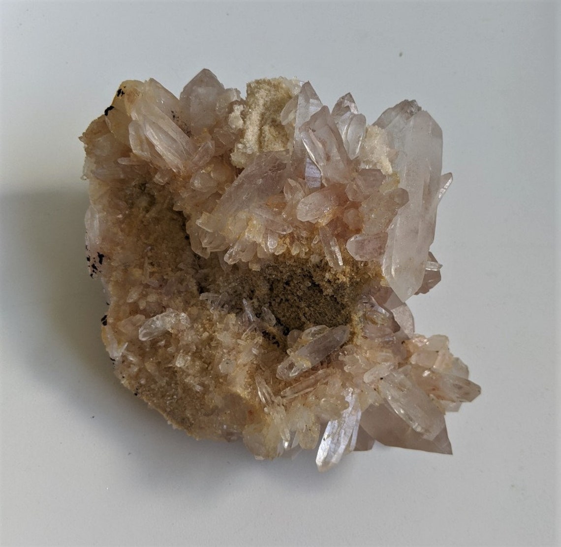 Pink Himalayan Quartz With Chlorite Inclusion Cluster Natural - Etsy