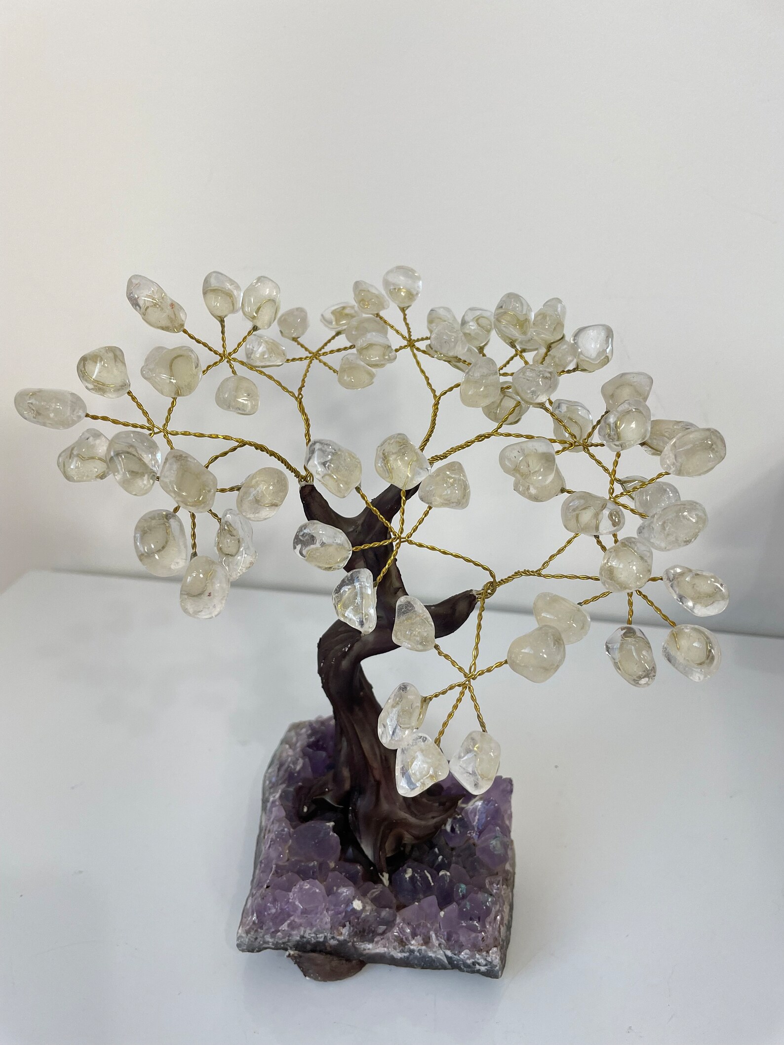 Quartz Gem Tree/crystal Tree (M) 12 Branches, 60 Crystals TR067 - Etsy