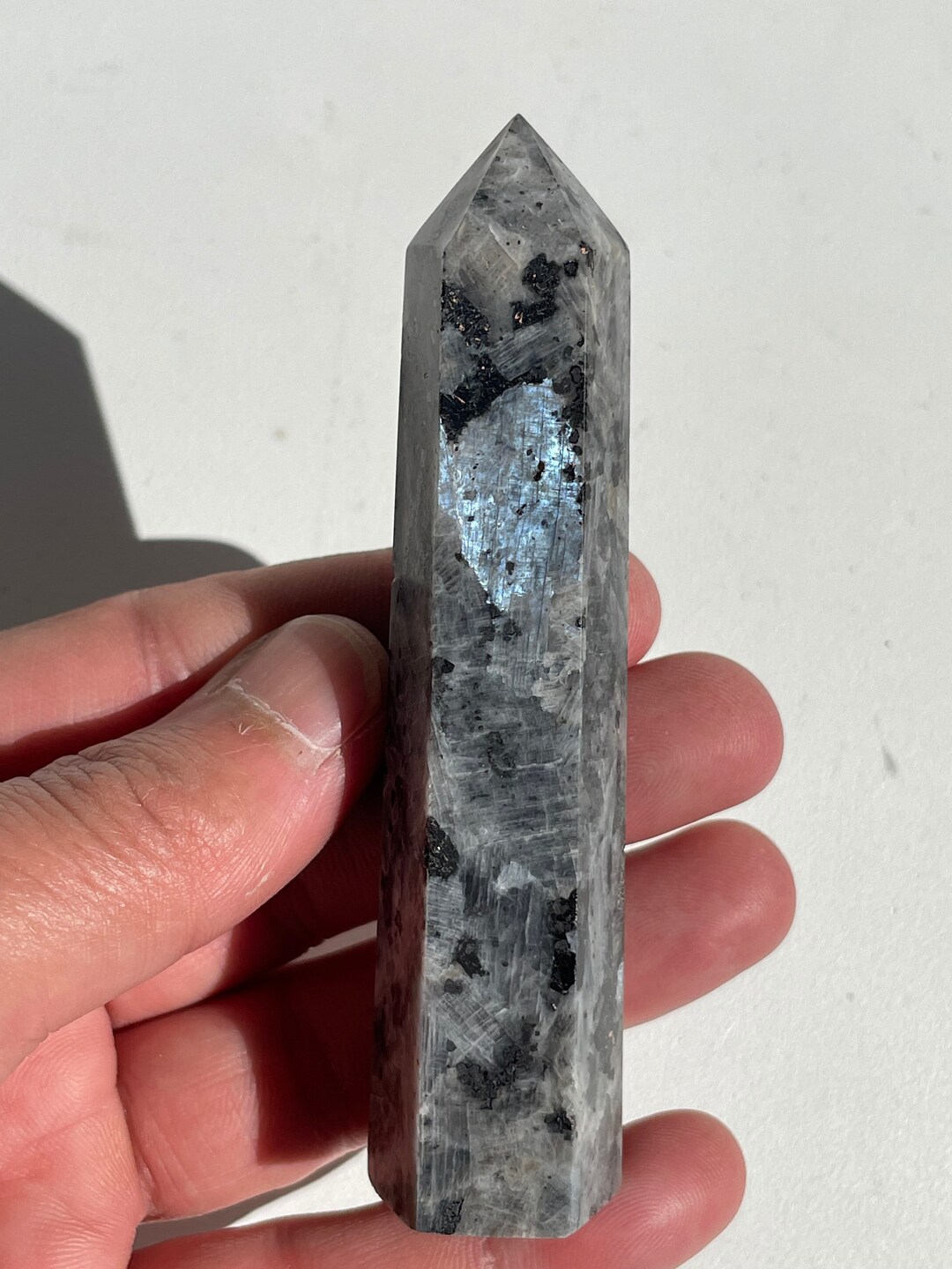 Larvikite Tower Natural Crystal T413 - Etsy