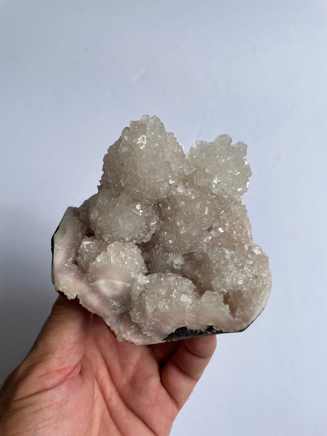 Light Pink Apophyllite Cluster Crystal AP084. - Etsy