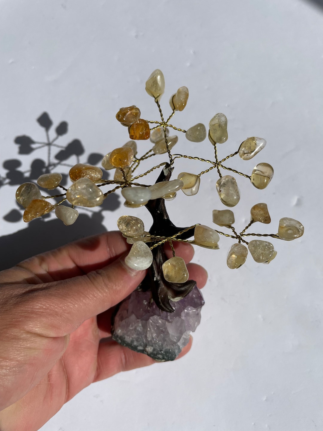 Citrine Gem Tree/crystal Tree (S) 7 Branches, 35 Crystals TR039 - Etsy