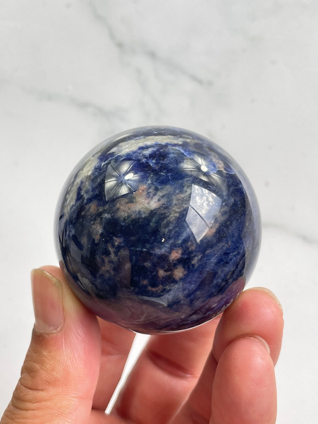 Sodalite Crystal Sphere High Grade Natural S145 - Etsy Australia