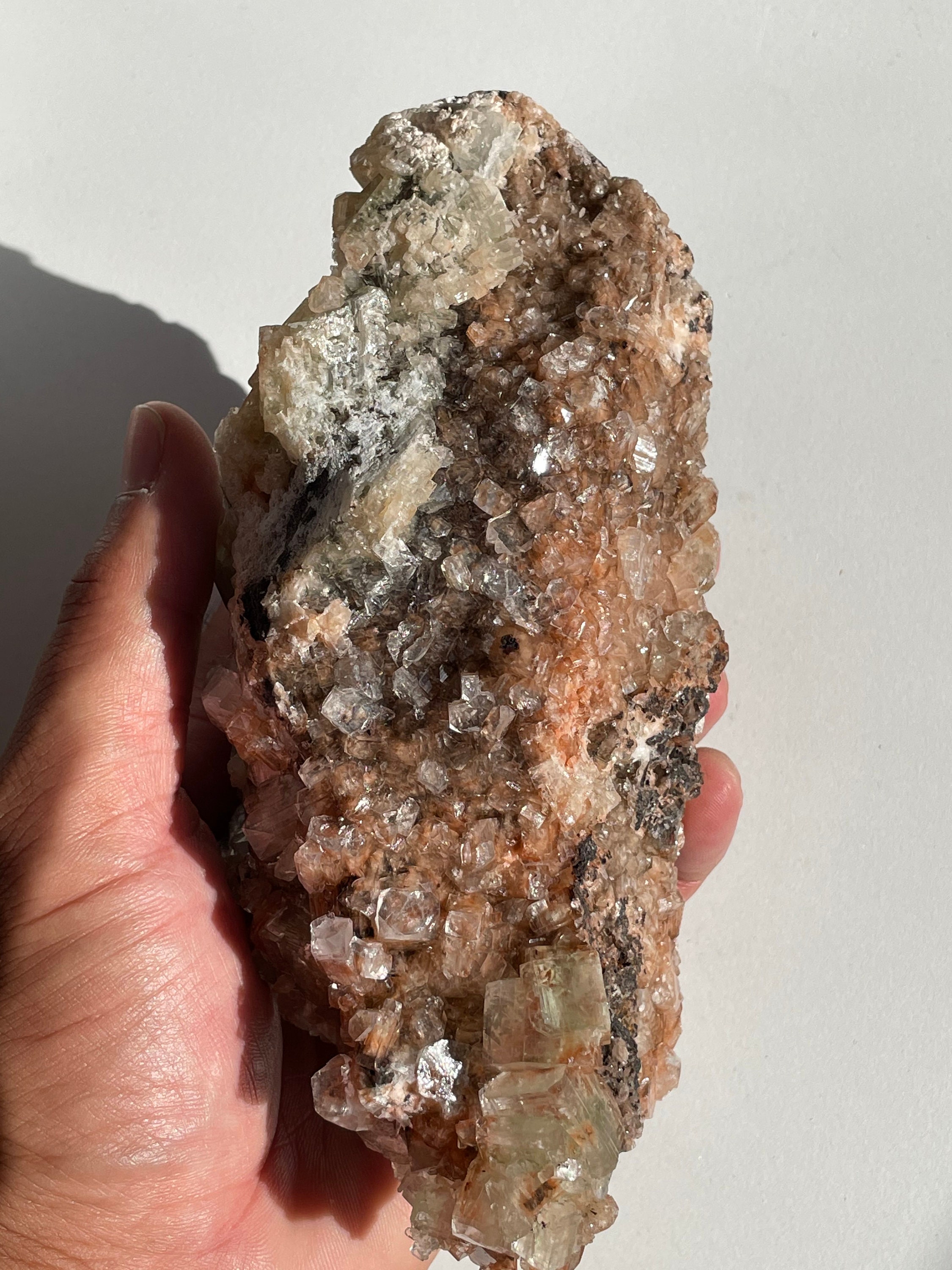 Green and Red Apophyllite Cluster Crystal AP348 - Etsy UK