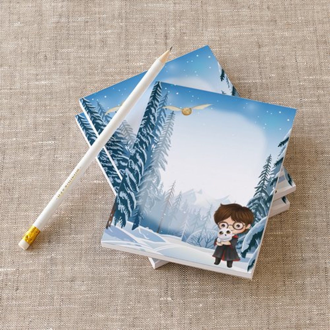 Wizarding Harry Winter Notepad - Etsy