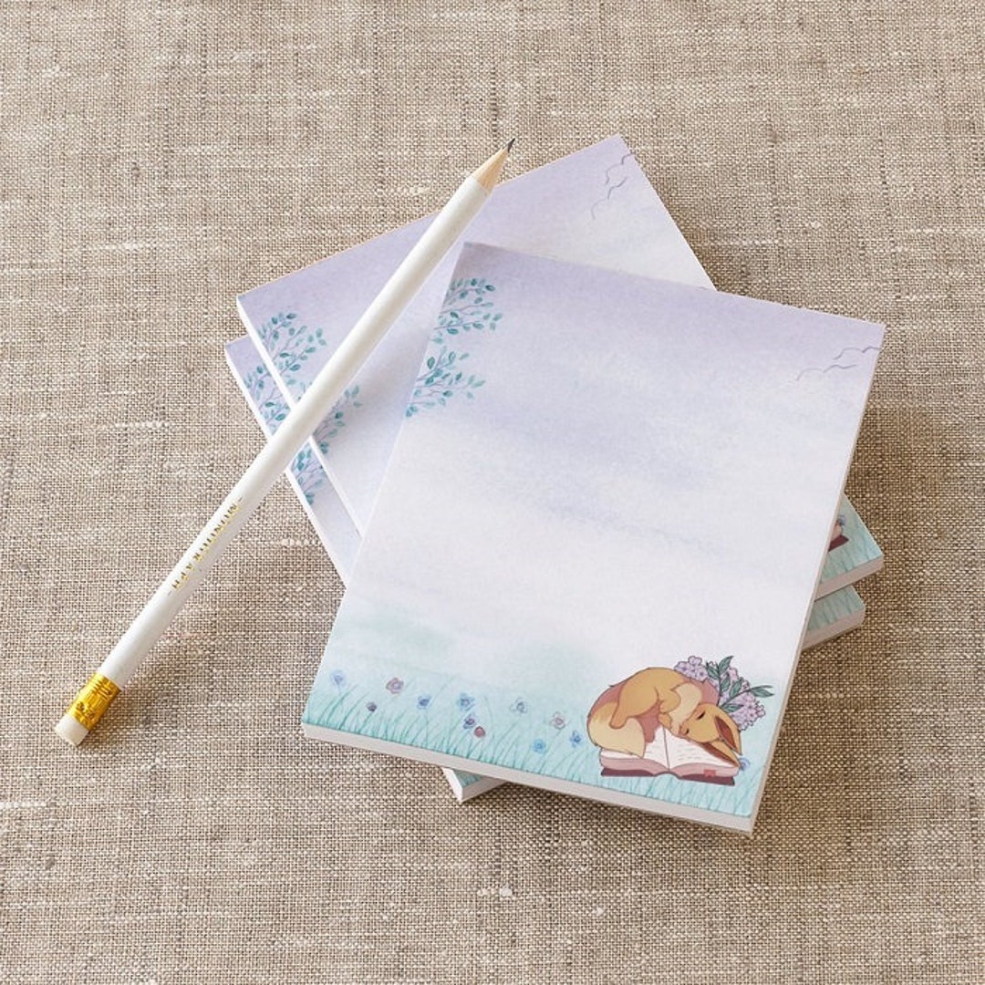 Spring Sleeping Eevee Book Notepad - Etsy