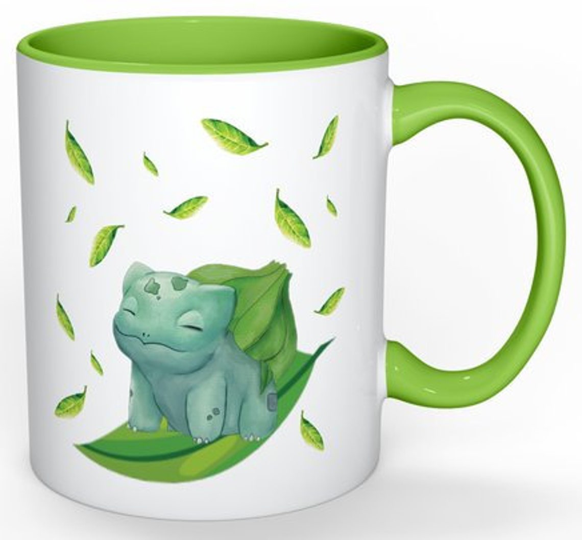 Bulbasaur (bisasam) Pokemon Inspired Mug - Etsy