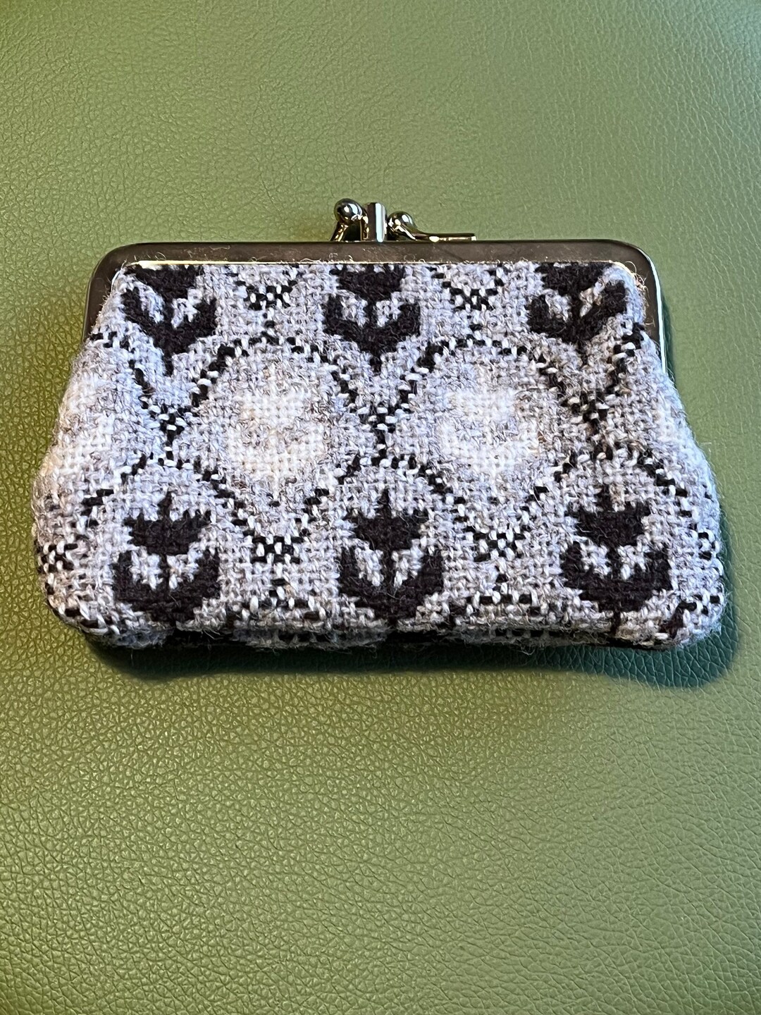 Vintage Welsh Double Clasp Purse/welsh Tapestry Purse/coin Case/retro ...