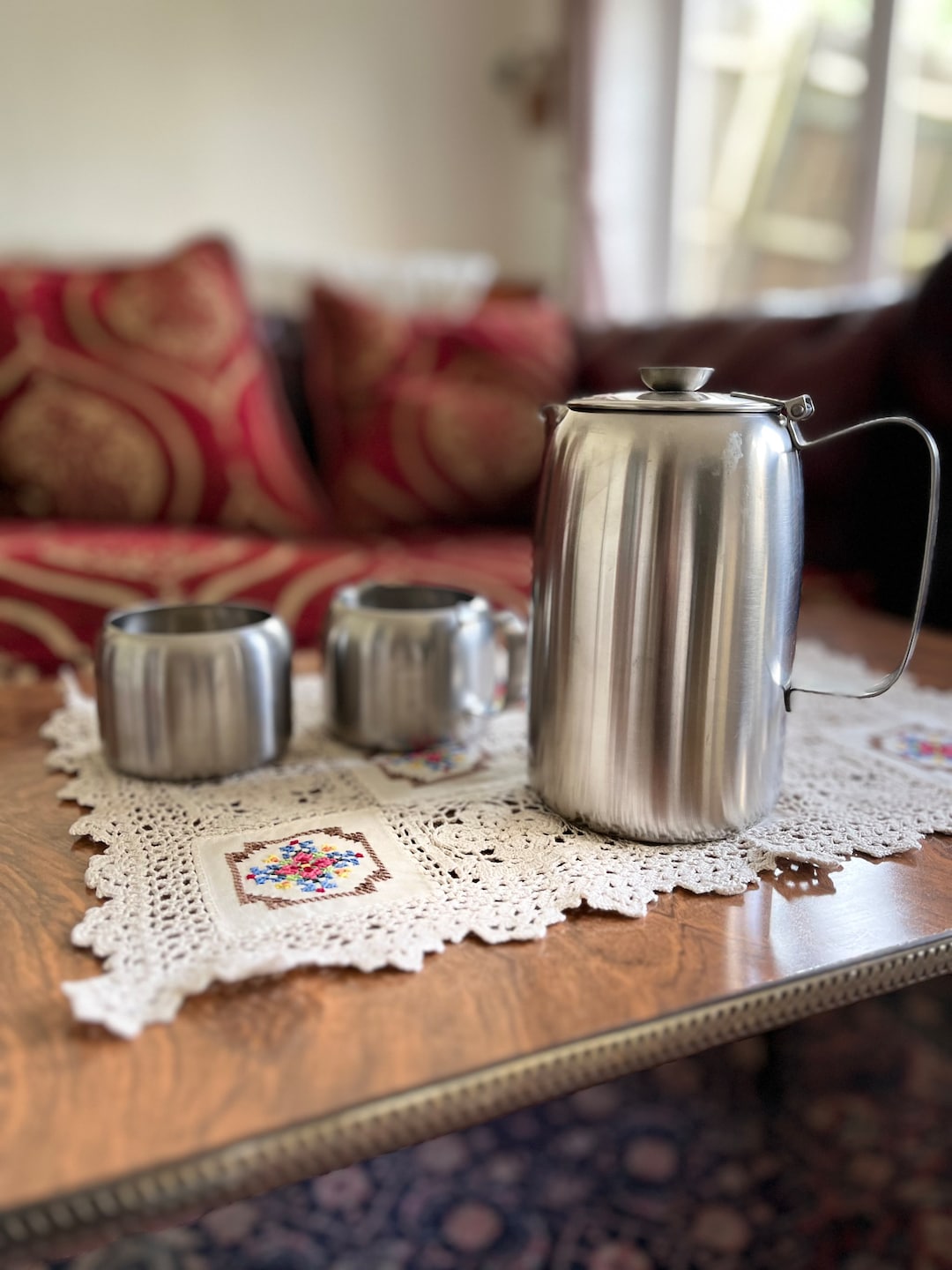 Old Hall Stainless Steel Coffee Set/cofee Pot/sugar Bowl/milk Jug/made ...