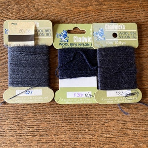 Bundle of Chadwick's and Other Mending Wool Threads/darning Threads ...