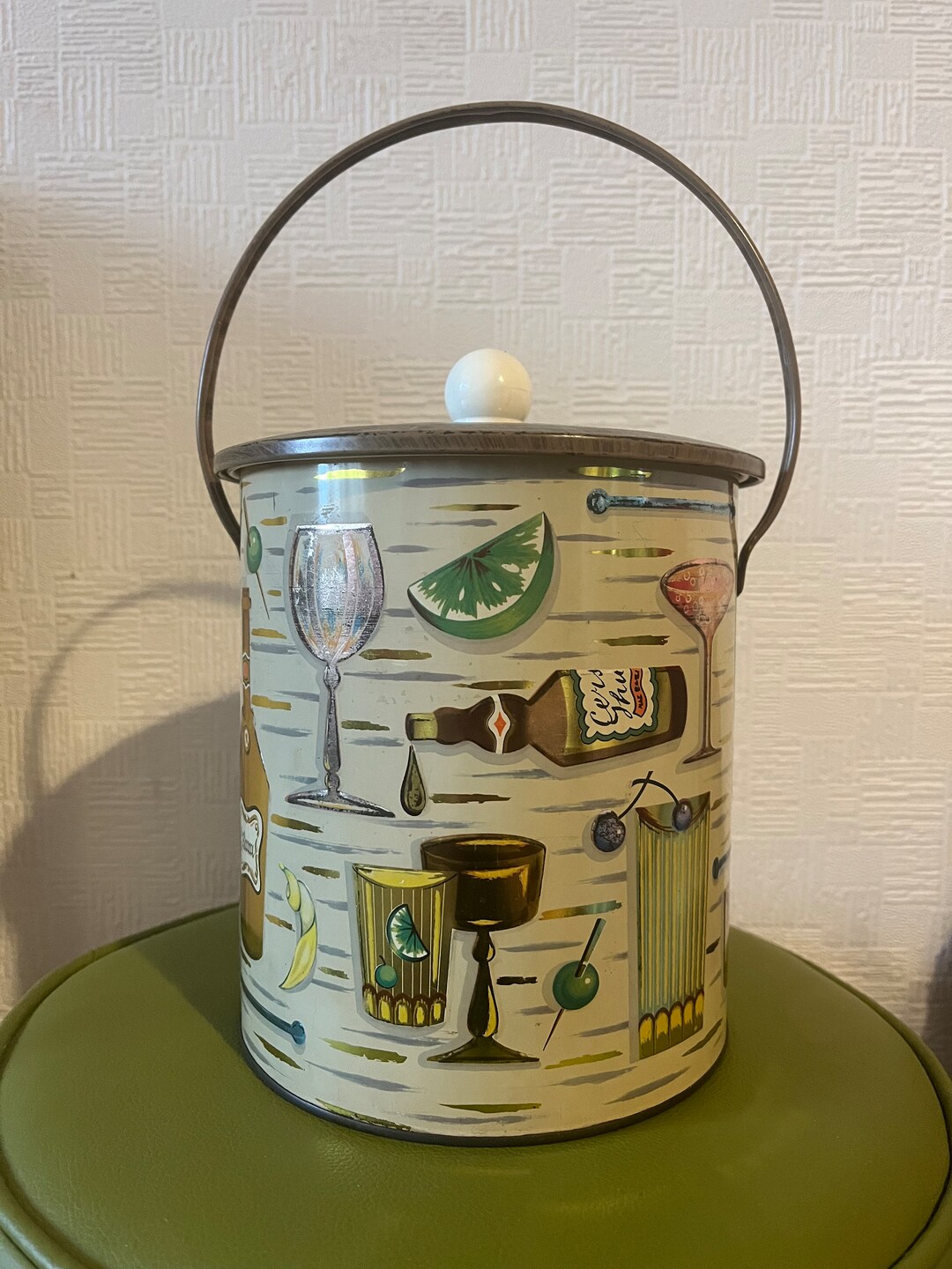 Vintage Ice Bucket/1960's Retro Ice Bucket/retro Bar/baret - Etsy Canada