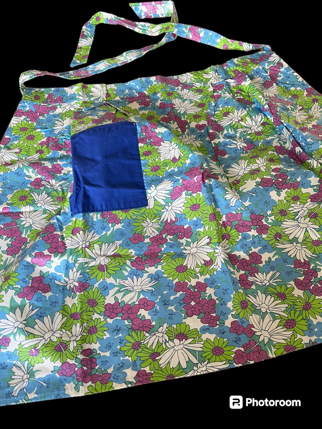 Retro Apron/floral Apron/70s Apron/vintage Apron/half Apron/retro ...