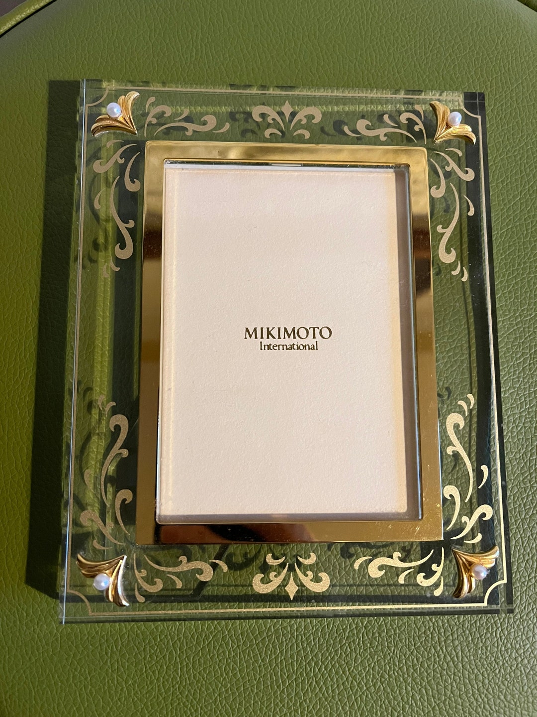 MIKIMOTO International Photo Frame/real Pearls/desk Photo Frame/made in ...