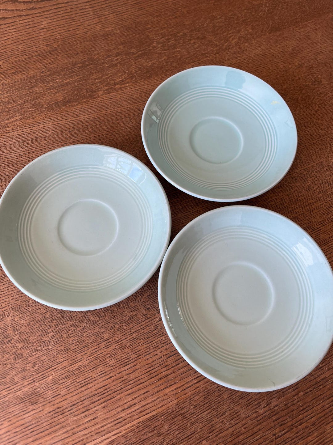 Vintage Wood's Ware Beryl Teacup Saucers Made in England/vintage Tableware/spare Saucers/pastel ...