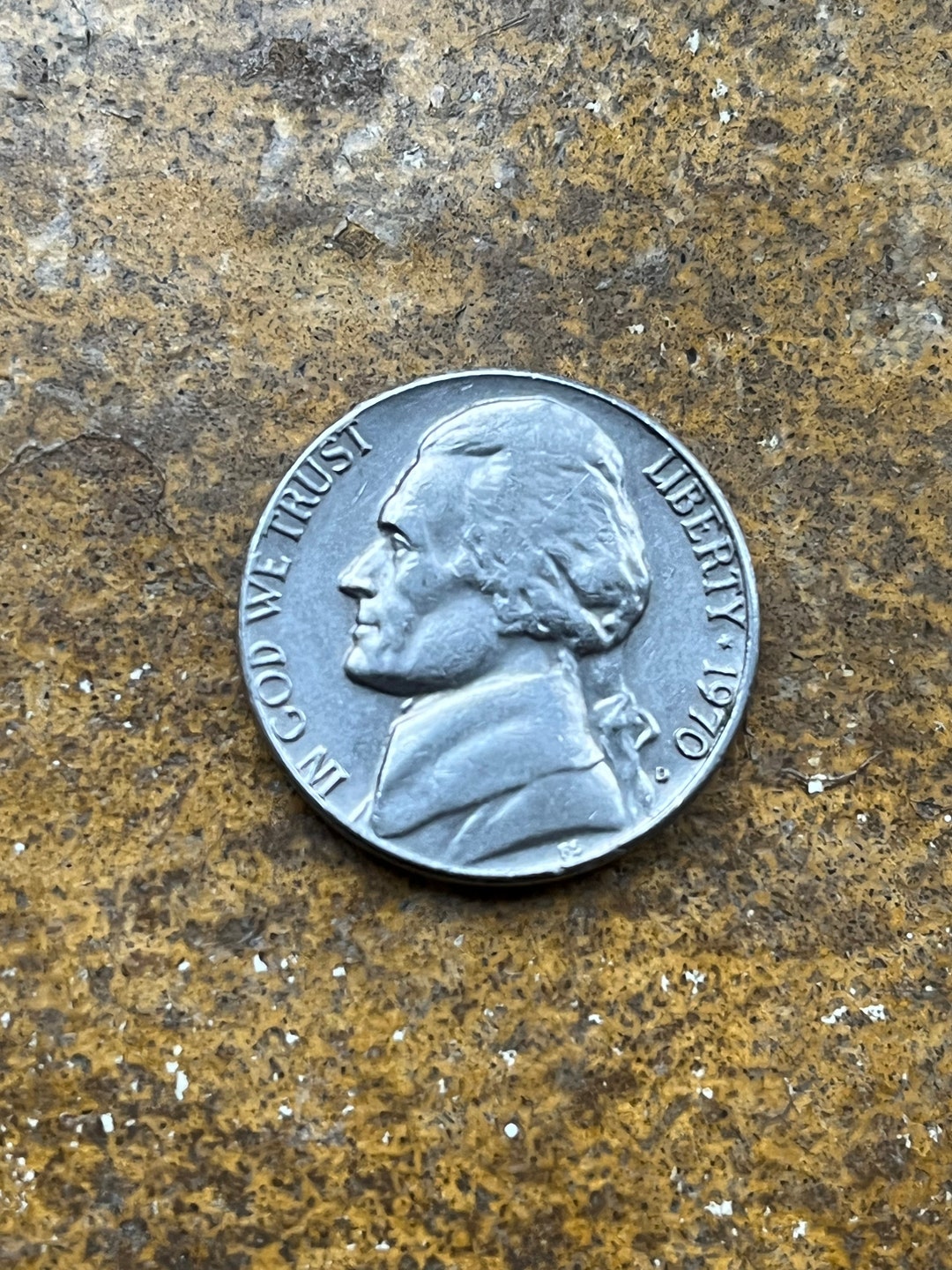 Old 5 Cents Coin/jefferson Nickel/1970 USA Coin/5 Cents/standard ...