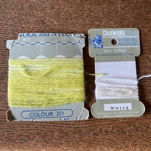 Bundle of Chadwick's and Other Mending Wool Threads/darning Threads ...