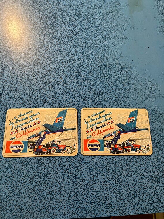 Vintage Pepsi Drink Mats/coasters/original - Etsy